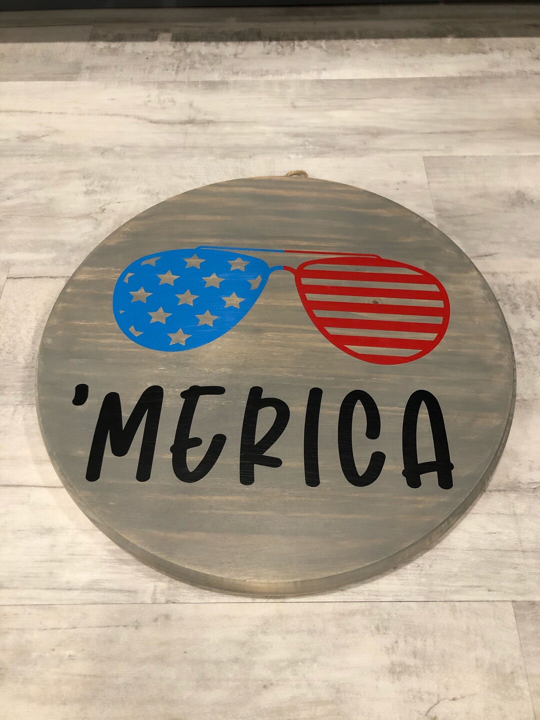 Patriotic 'merica Door Sign - Etsy