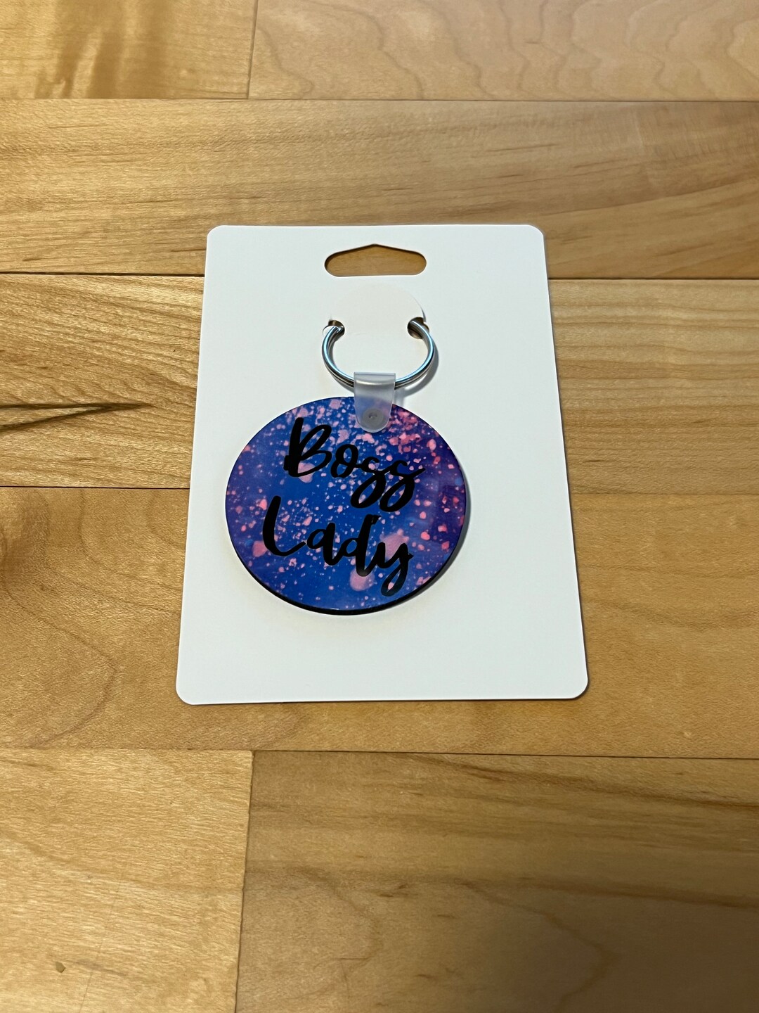 Boss Lady Blue Keychain/sublimation Keychain/small Business Keychain ...