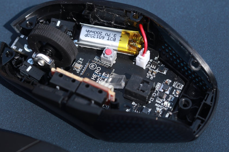 Customized Logitech G305 PCB Changing Wired Mouse to Wireless High ...