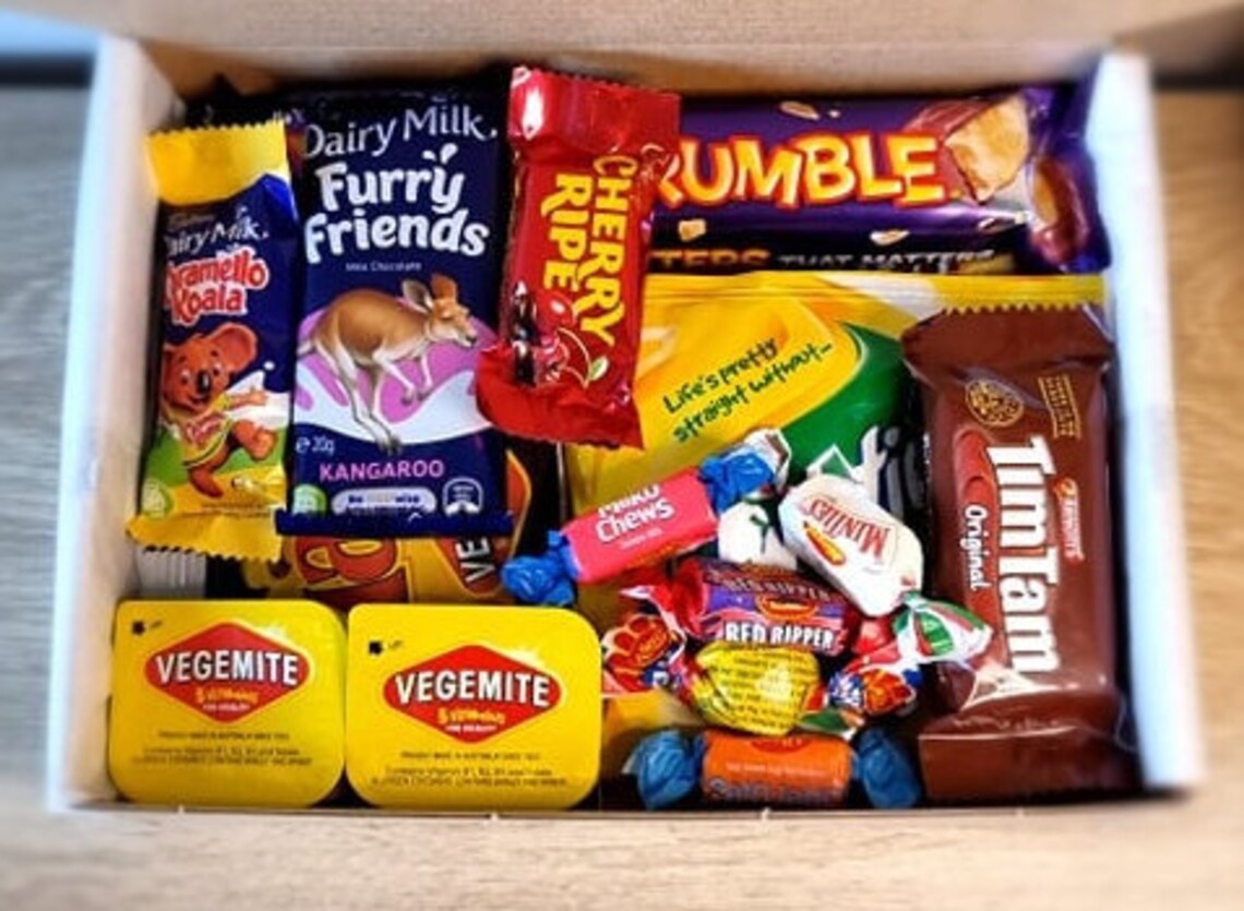 Classic Australian Treats Gift Box Small Aussie snack | Etsy