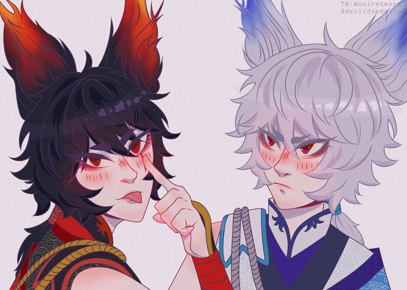 Custom Anime Art Character Commission Digital Art Anime - Etsy