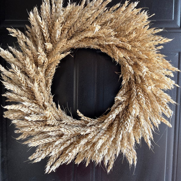 Wheat Wreath - Etsy