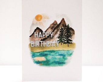 Scenic Birthday Card - Etsy