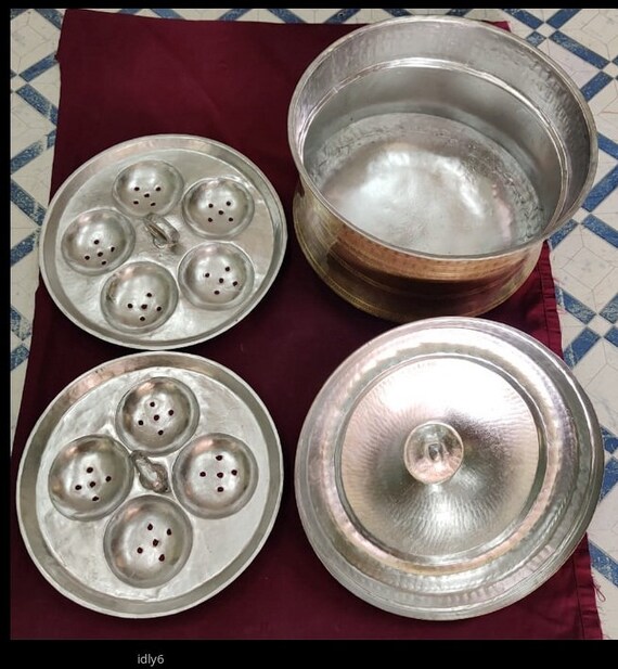 Traditional Brass Idli Pathram/ Cooker/steamer/ 9 Kuzhi - Etsy
