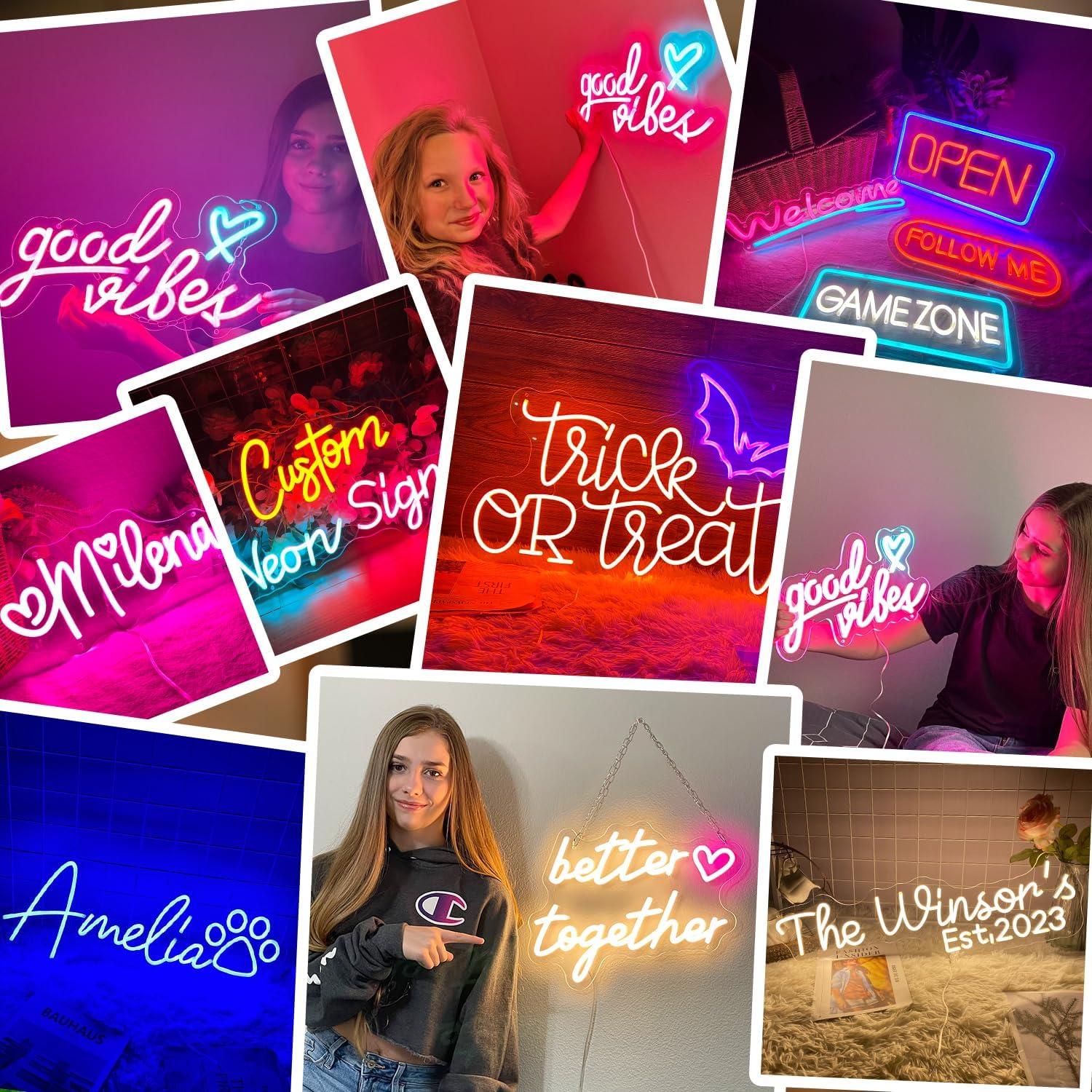 Custom Name Neon Sign, Aesthetic Neon Signs, Neon Sign Bedroom, LED ...