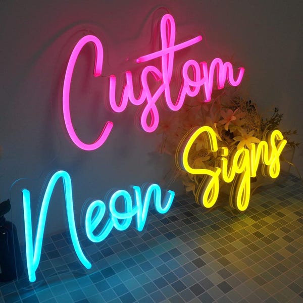 Personalized Light up Business Sign - Etsy