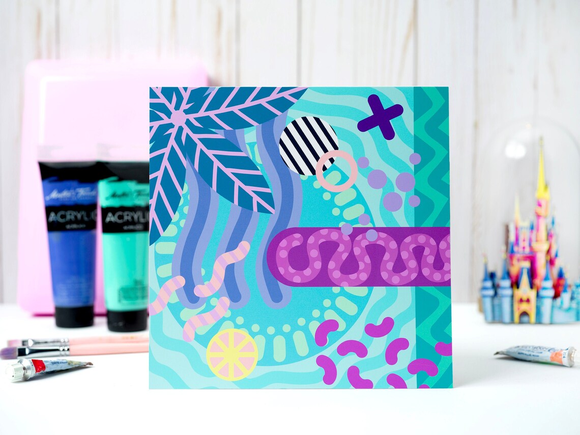 90s Pool Party Art Print | Etsy