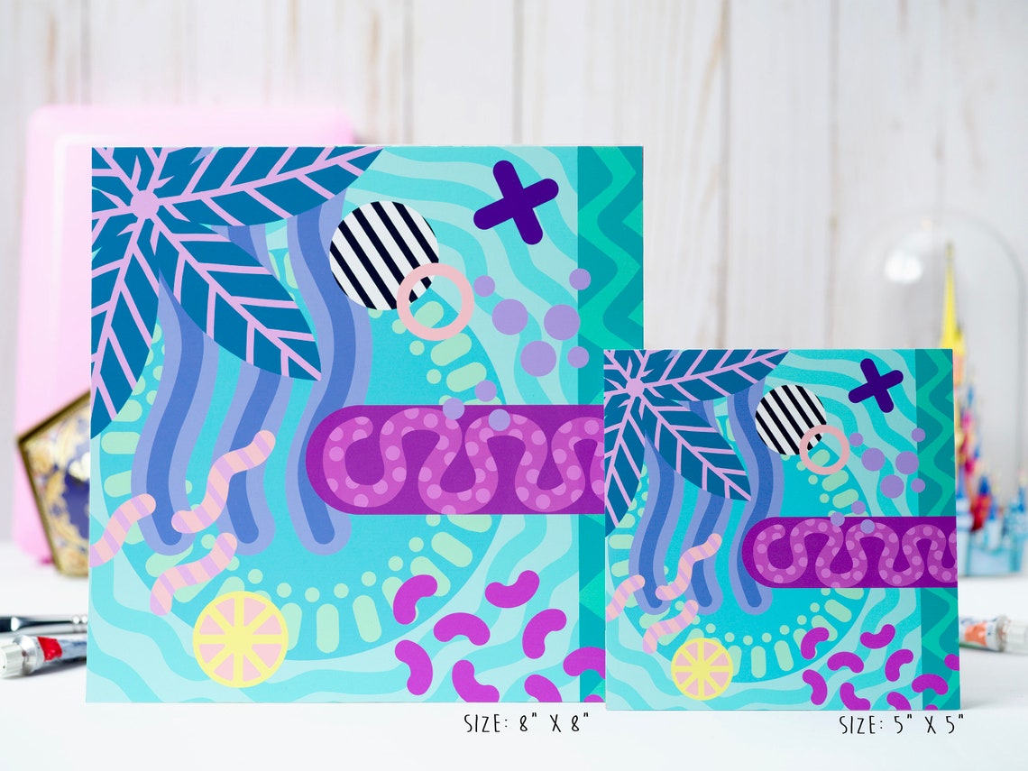 90s Pool Party Art Print - Etsy