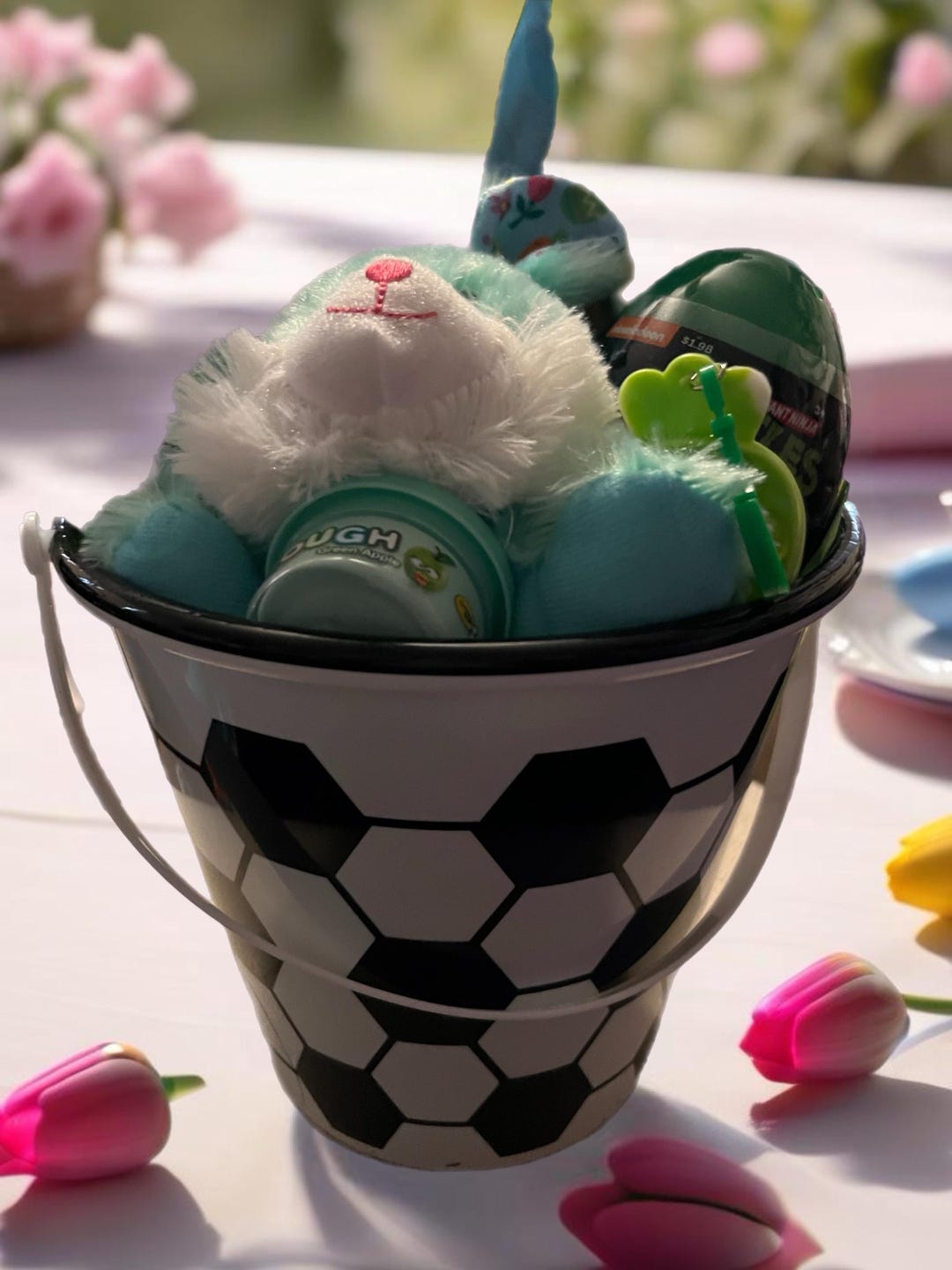 Pre-filled Soccer Easter Bucket (comes With Egg Decorating Kit) - Etsy