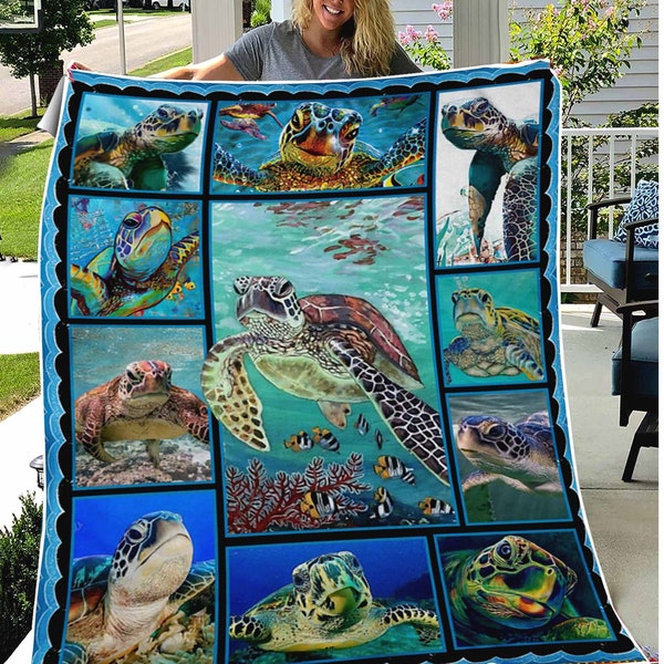 Turtle Blanket - Etsy