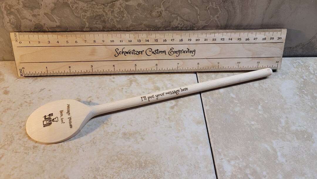 Custom Engraved Mixing Spoon - Etsy