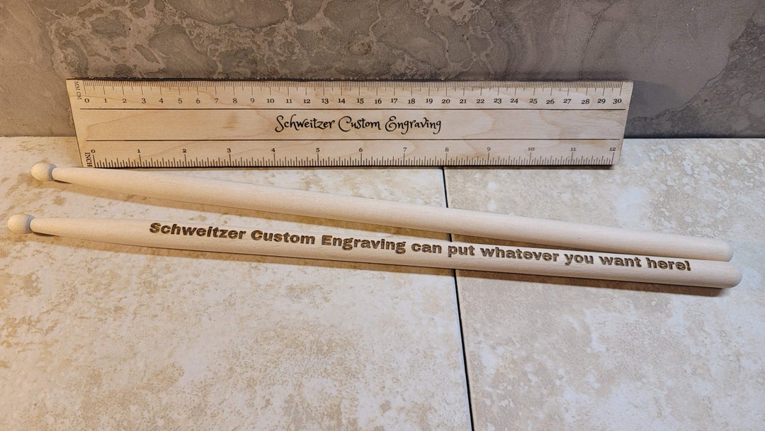 Custom Engraved Drumsticks (set of 2) - Etsy