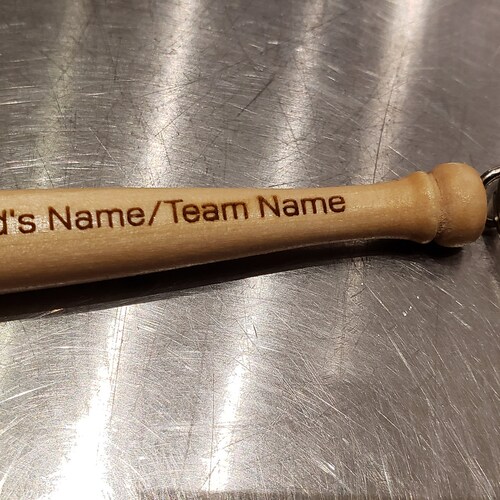Customized Baseball Bat Keychain - Etsy