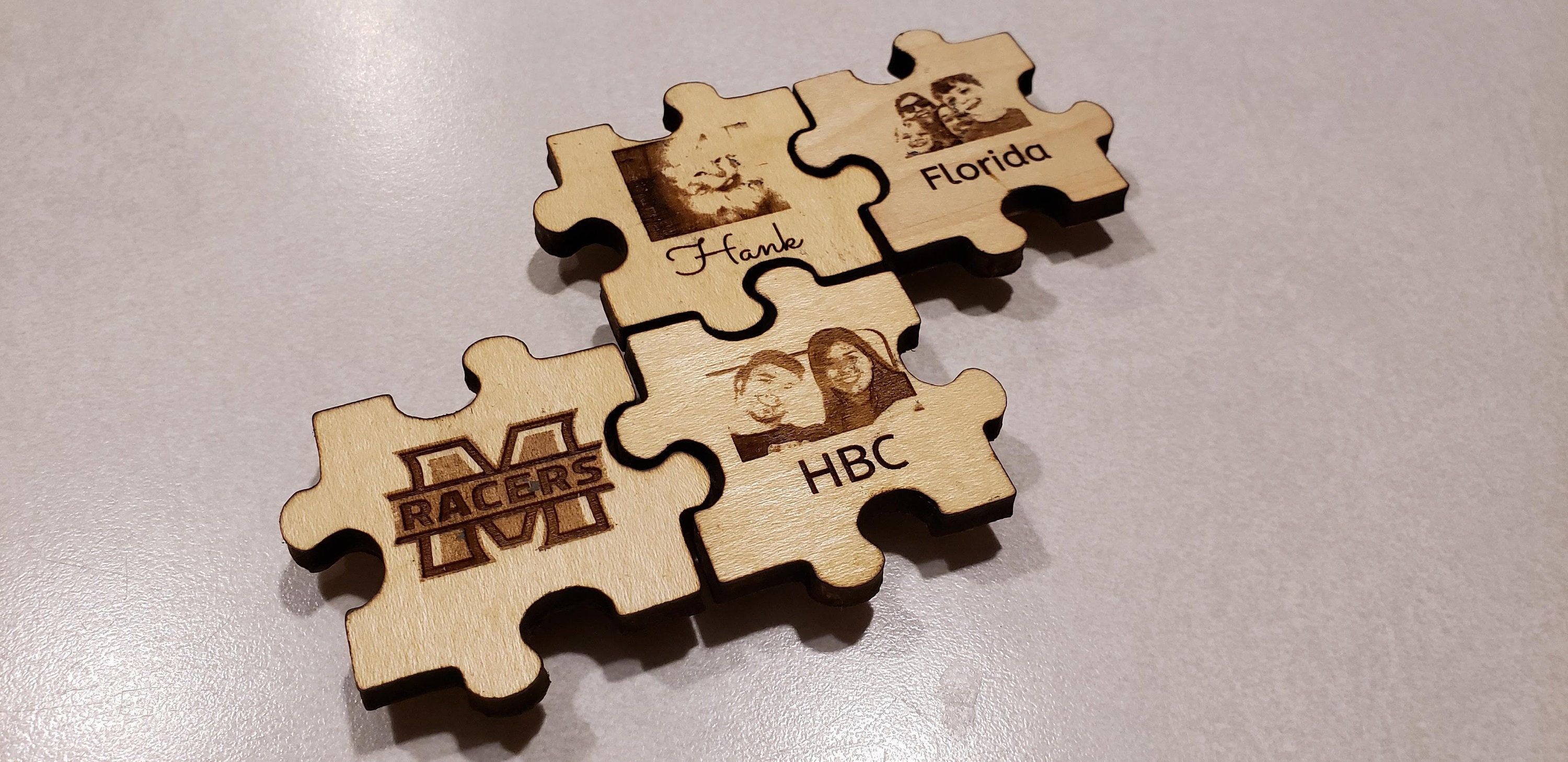 Custom Engraved Infinity Puzzle Piece - Etsy