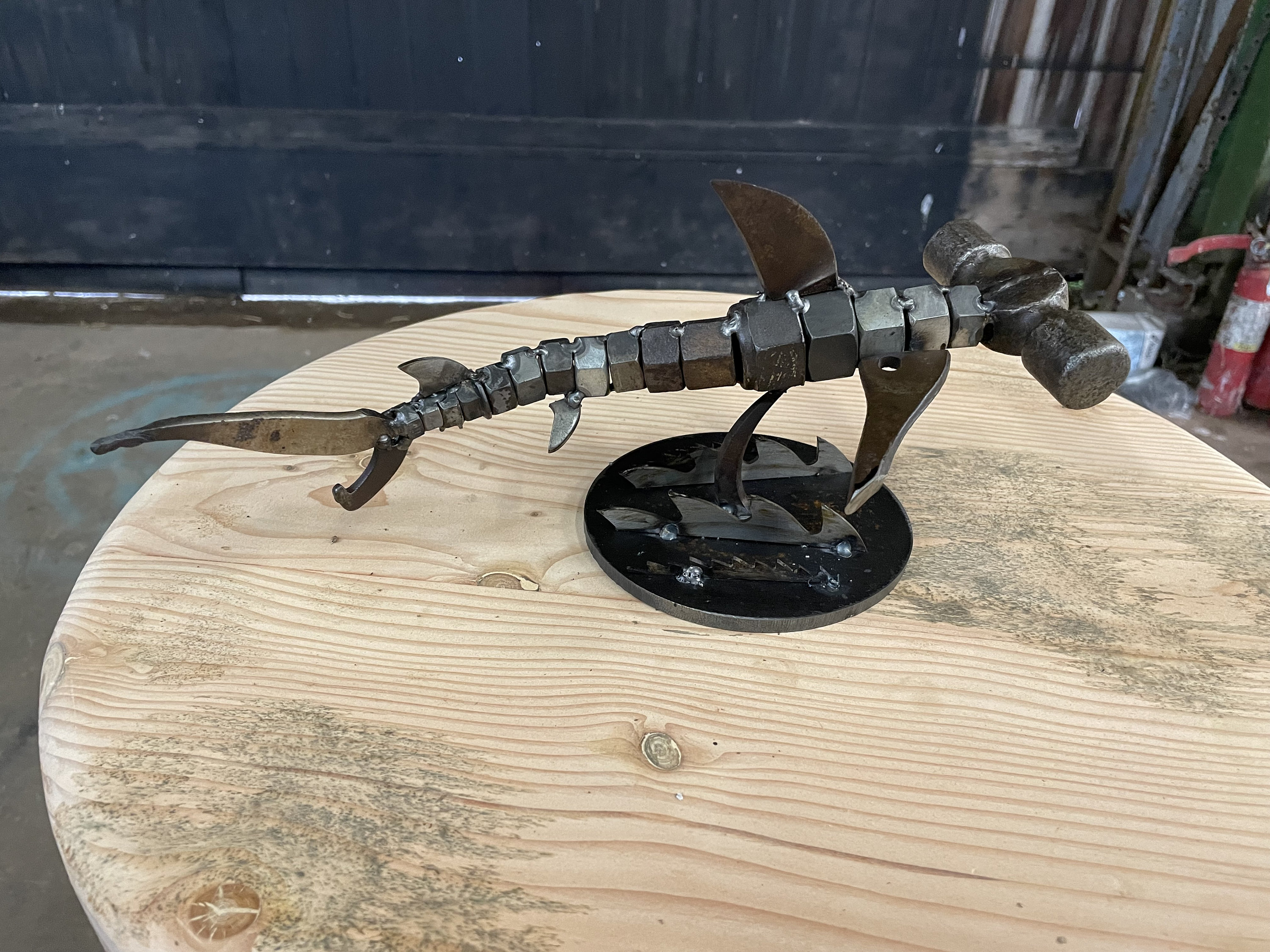 Shark Metal Sculpture From Recycled Metal - Etsy