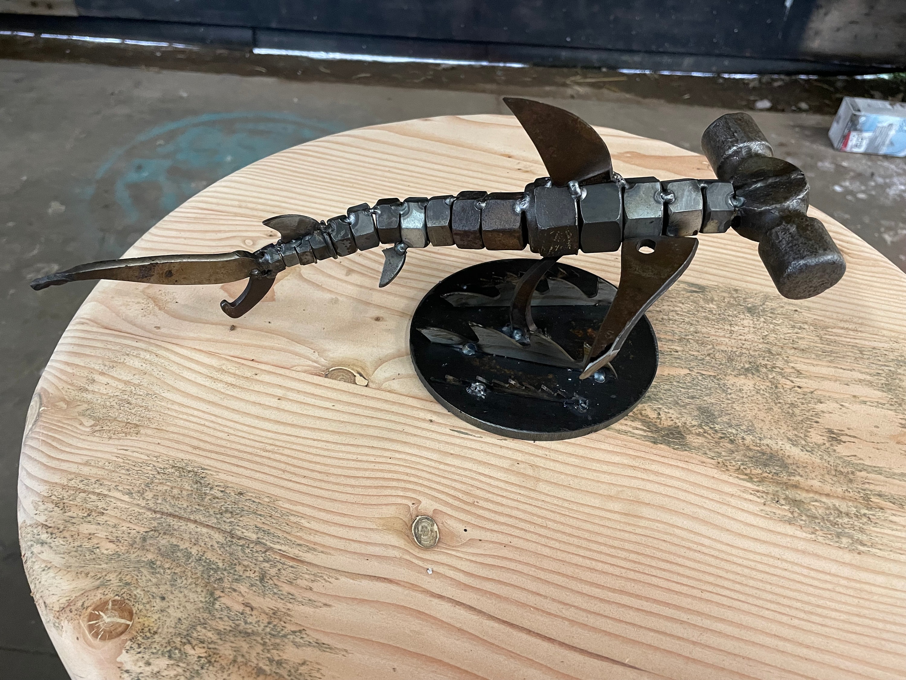 Shark Metal Sculpture From Recycled Metal - Etsy