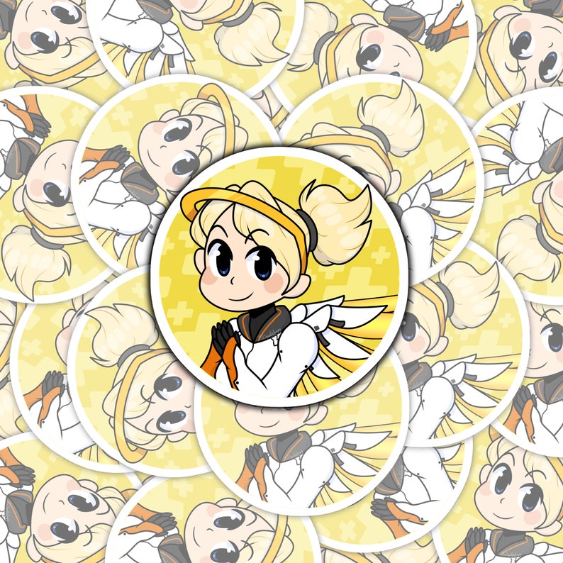 Overwatch Support Sticker/button Set - Etsy