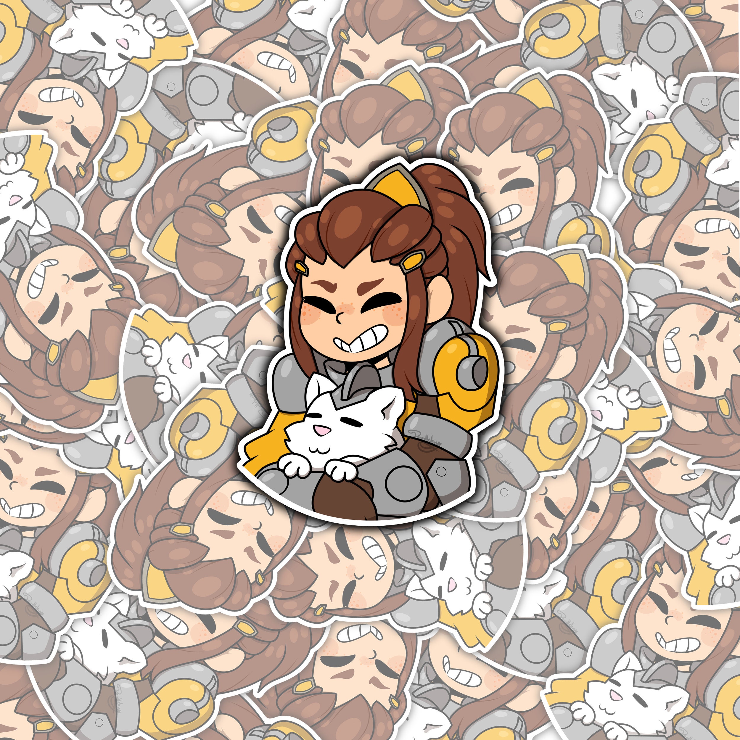 Brigitte Overwatch Sticker/button - Etsy
