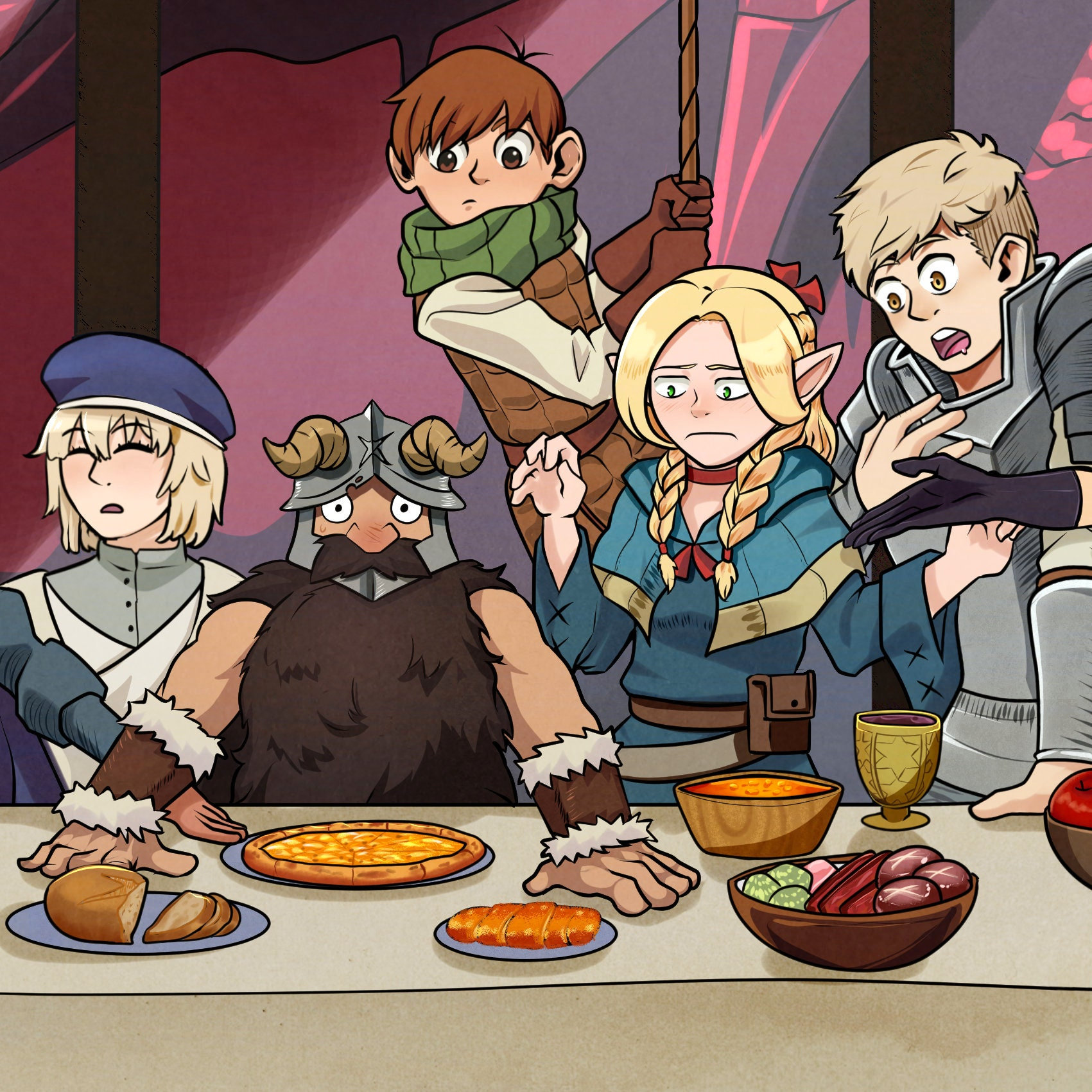 Last Supper in Dungeon 11x17 Print - Etsy