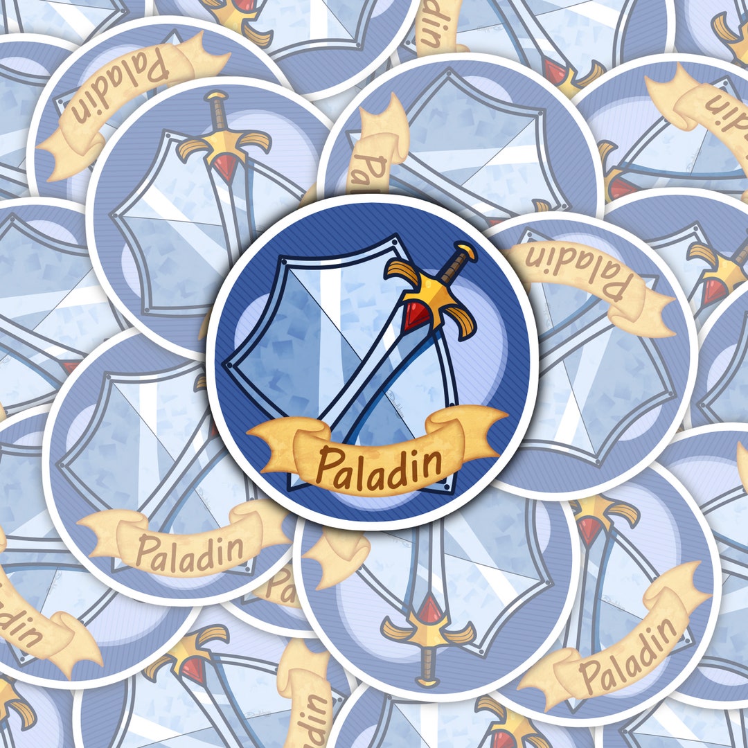 Paladin Sticker or Button - Etsy