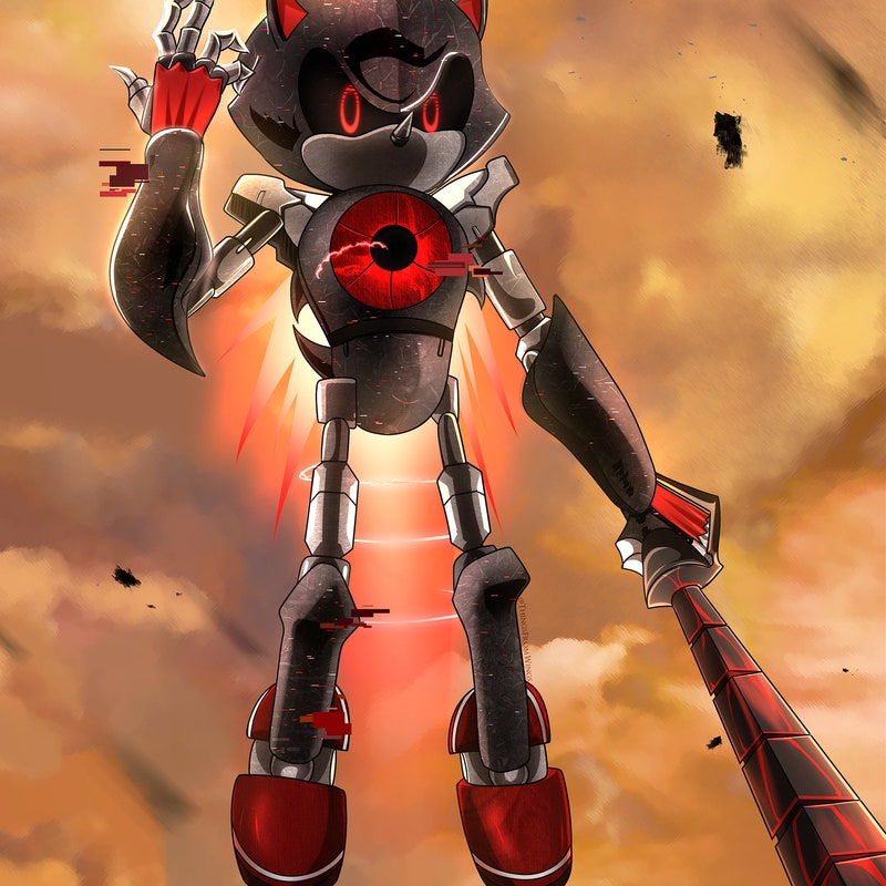 Neo Metal Sonic Figure - Etsy