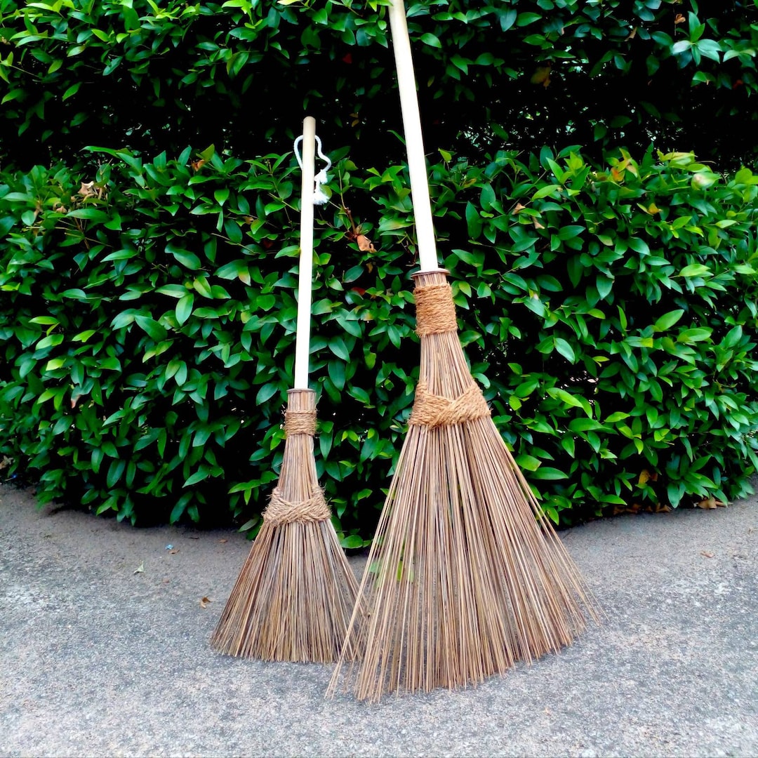 Buy Island Style Broom to Sweep Wet Leaves or Snow, 100% Natural ...