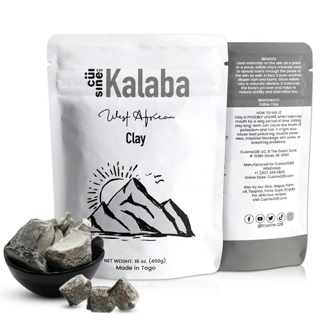 Kalaba, Edible Detox Clay Calabash Chalk, Kaolin Clay, Calaba Chalk ...