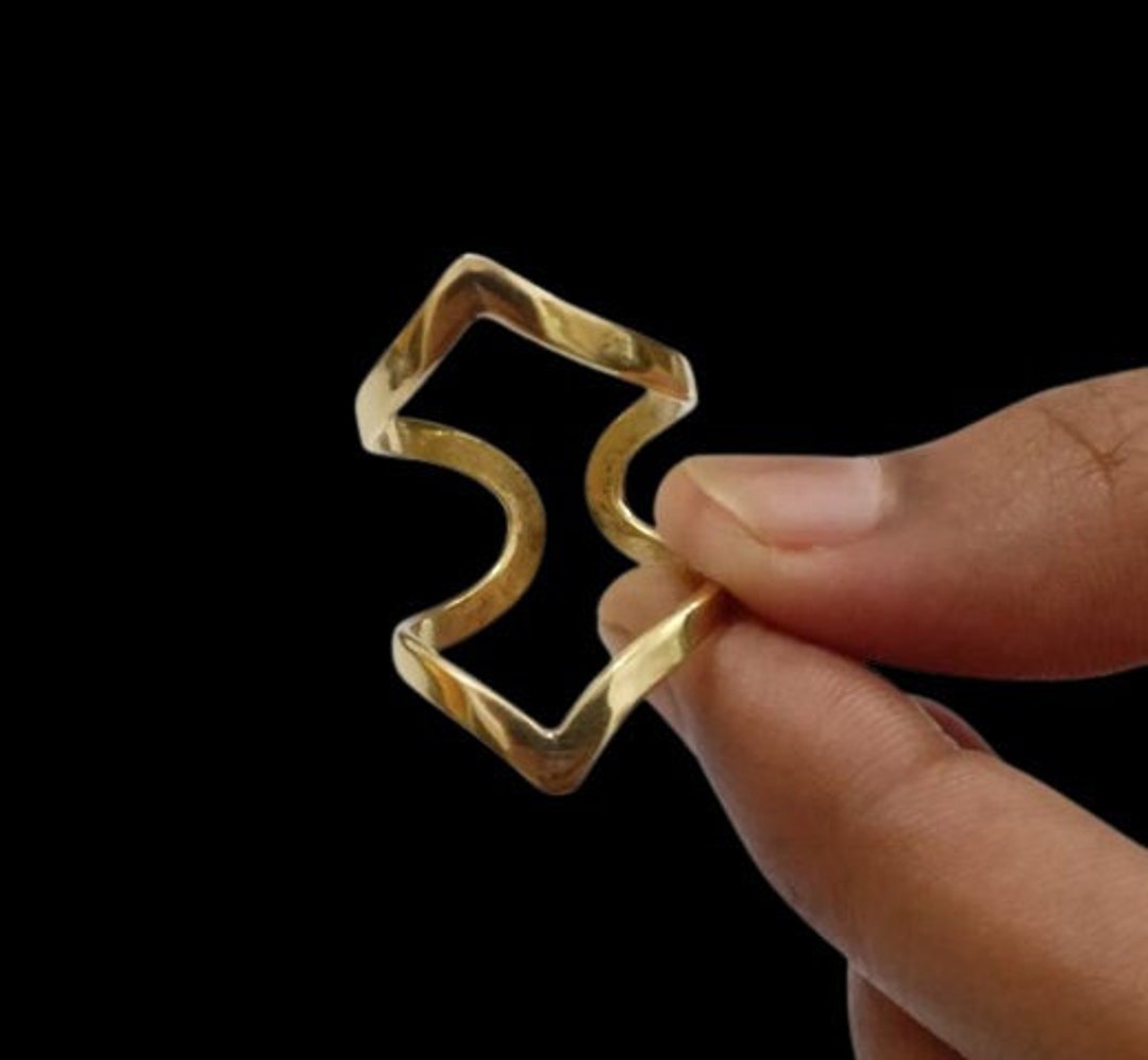 Trigger Finger Rings, 18K Gold Splint Ring Adjustable for PIP or DIP ...