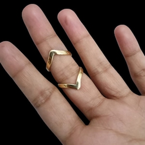 Trigger Finger Rings, 18K Gold Splint Ring Adjustable for PIP or DIP ...