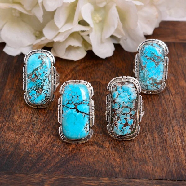Large Turquoise Ring - Etsy