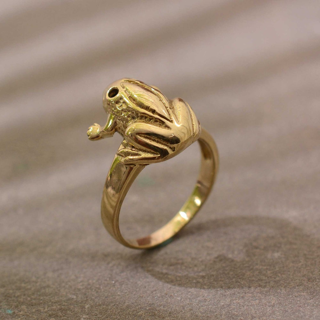 Brass Frog Ring,handmade Ring,vintage Rings,boho Rings,minimalist Ring ...
