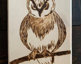 Owl Wood Burning - Etsy