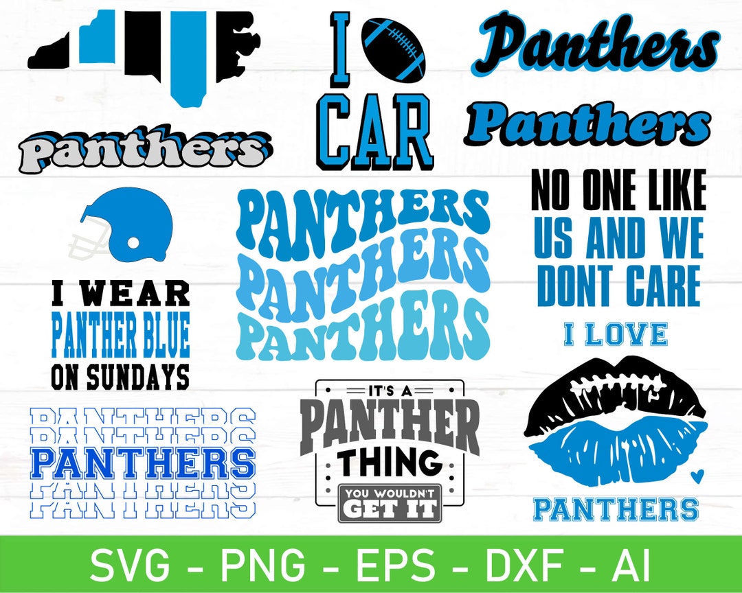 Panthers Svg Bundle Panthers Mascot Svg Panthers Wavy Svg - Etsy