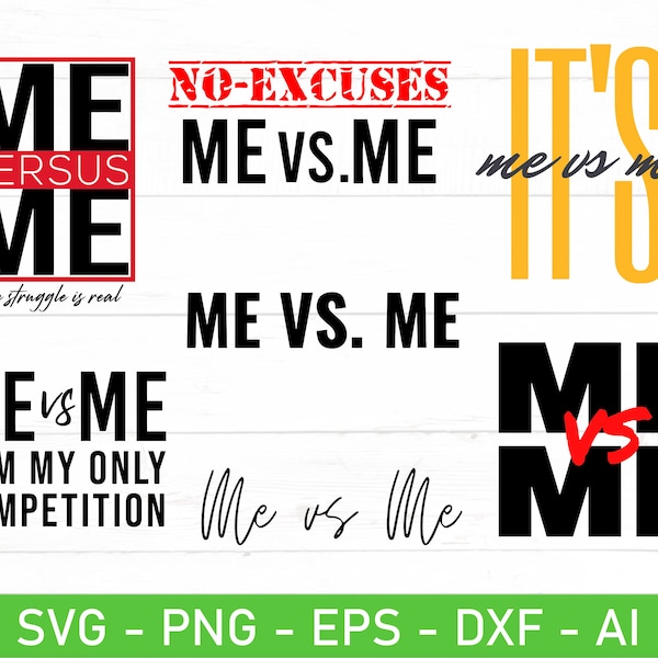 Me Vs Me Svg - Etsy