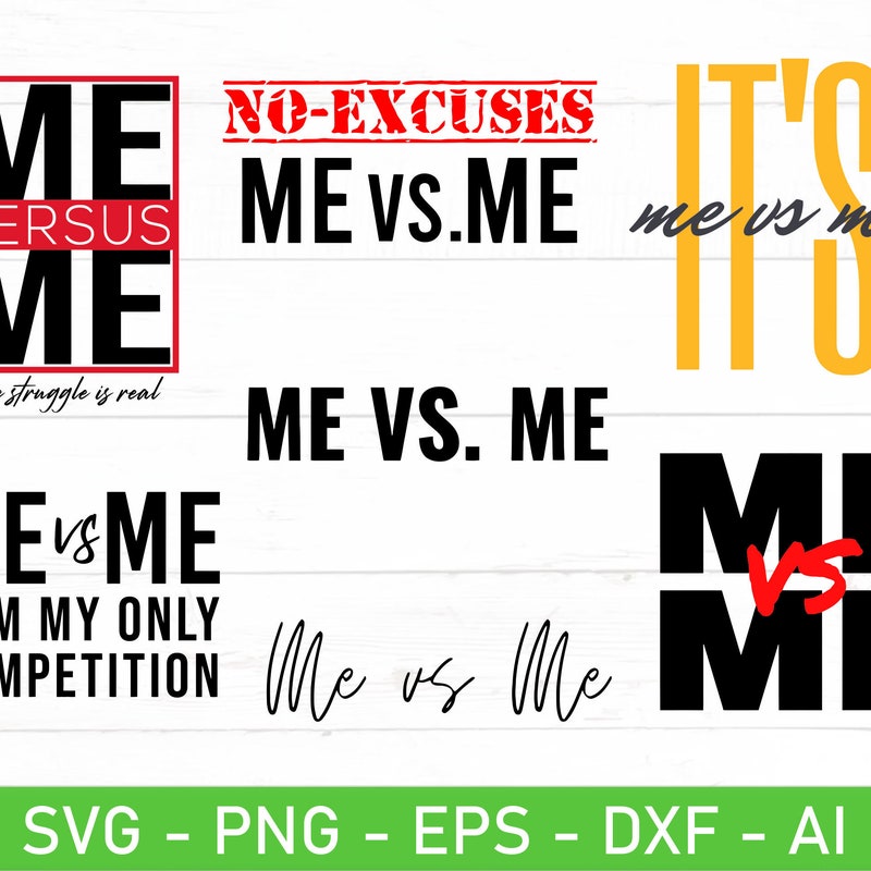Me Vs Me Png - Etsy