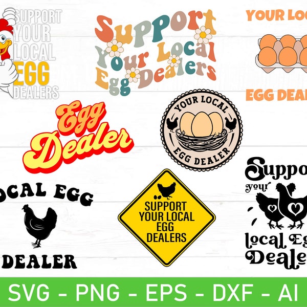Local Egg Dealer Svg File - Etsy