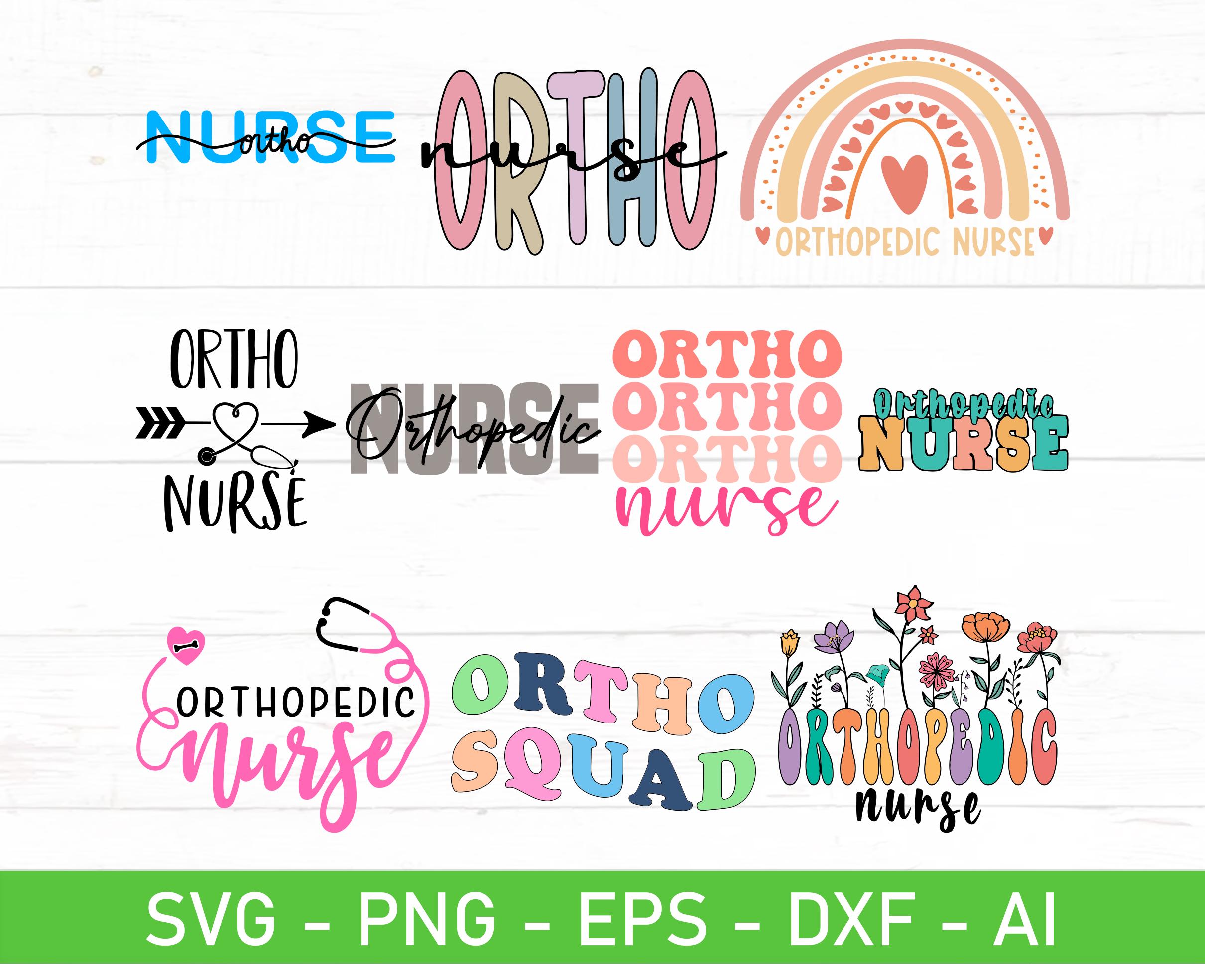 Orthopedic Nurse Svg Png Bundle, Ortho Nurse Squad Crew Gift ...