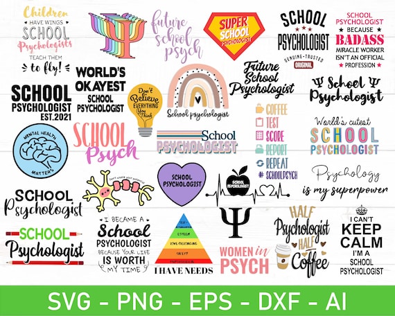 School Psychologist Svg Bundle School Psych Bundle Svg Eps - Etsy
