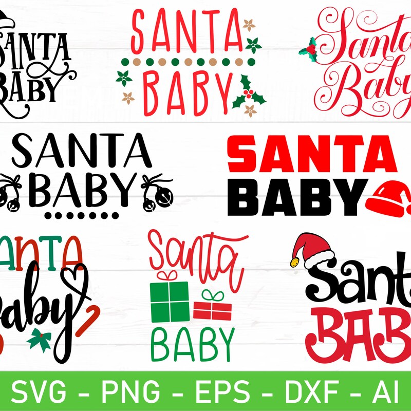 Santa Baby Svg - Etsy