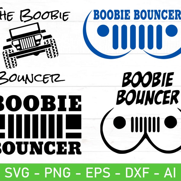Boobie Bouncer Svg - Etsy