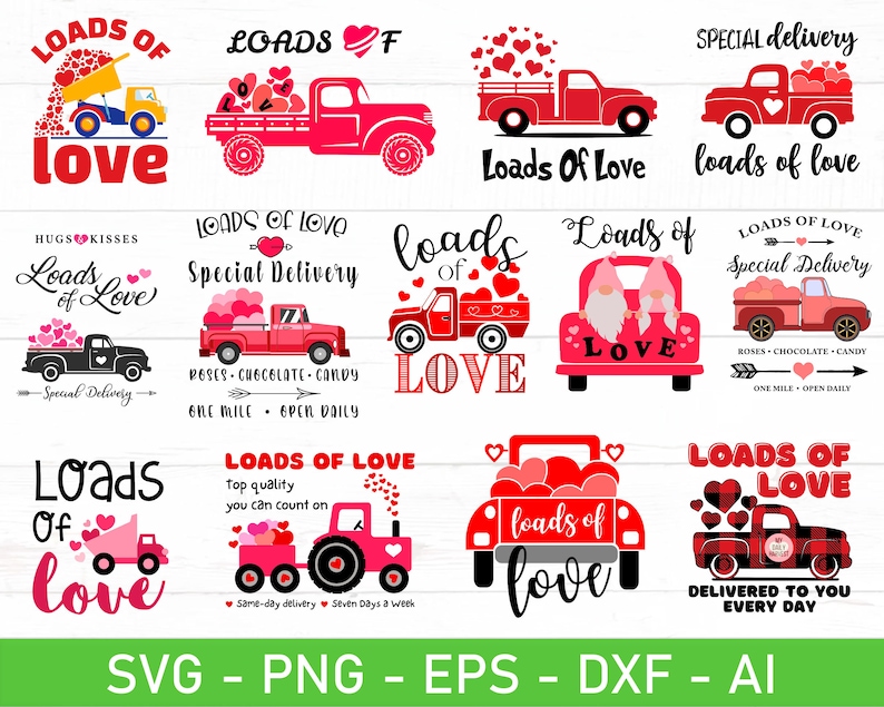 Loads of Love Svg Bundle Loads of Love Special Delivery Svg - Etsy