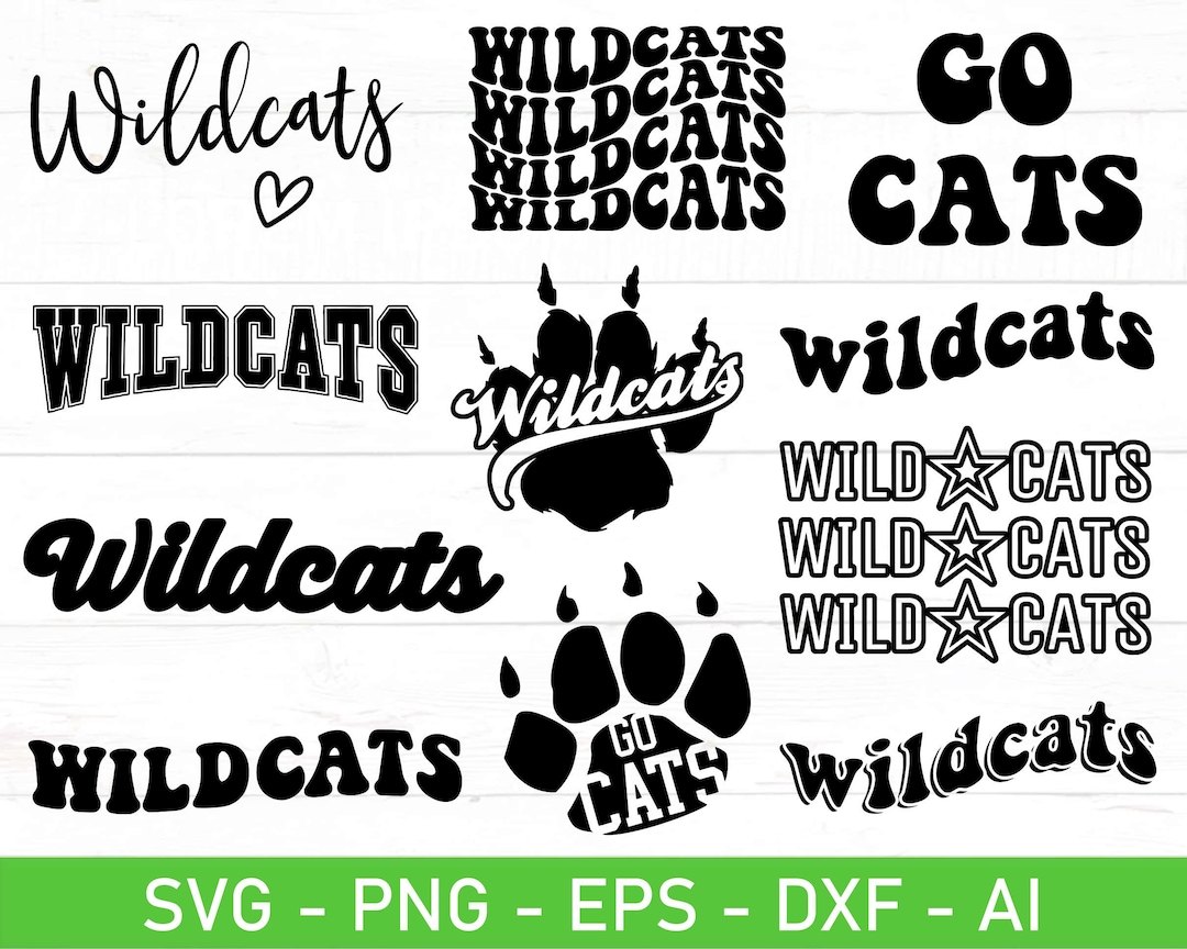 Wildcats Svg Bundle, Wildcats Pride Svg, Wildcats Football Baseball ...