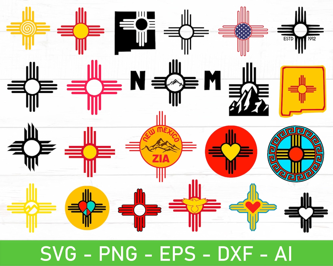 Zia Symbol Svg, New Mexico Zia Symbol Svg, Eps, Dxf, Ai, Png, Files for ...