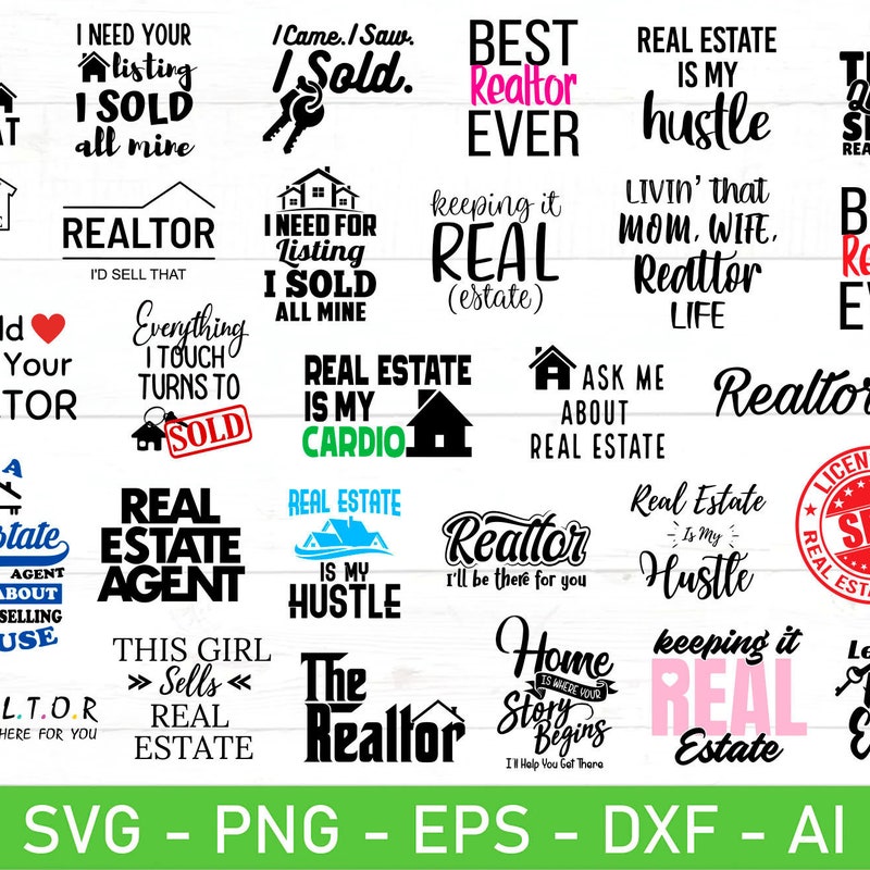 Real Estate Svg - Etsy