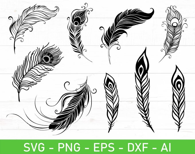 Peacock Feather SVG, Feather, Peacock Feather Monogram SVG Cut Table ...
