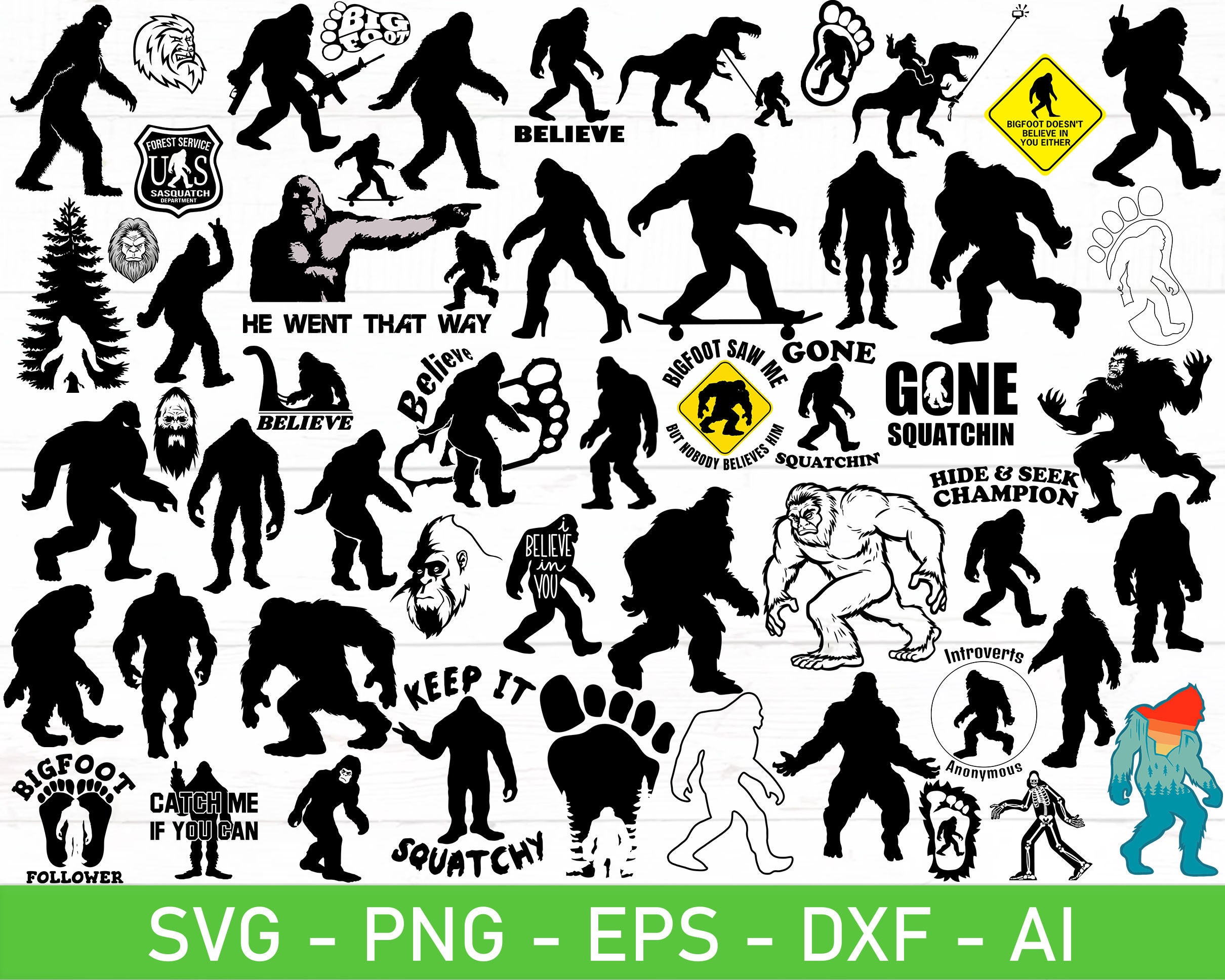 Bigfoot Svg For Cricut