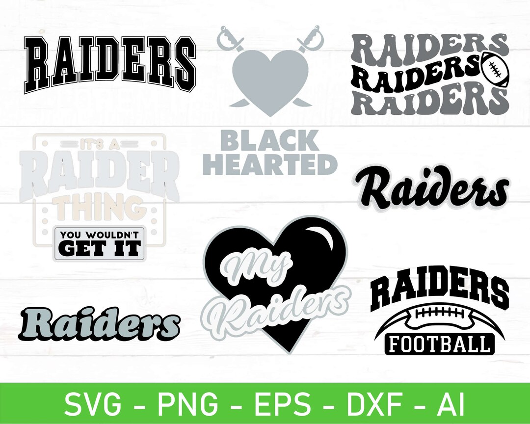 Raiders Svg Bundle Raiders Svg for Cricut Eps Dxf Ai Png - Etsy
