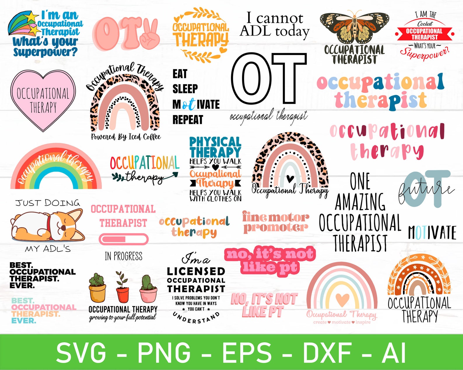 Occupational Therapist Svg Occupational Therapy Svg OT Svg - Etsy