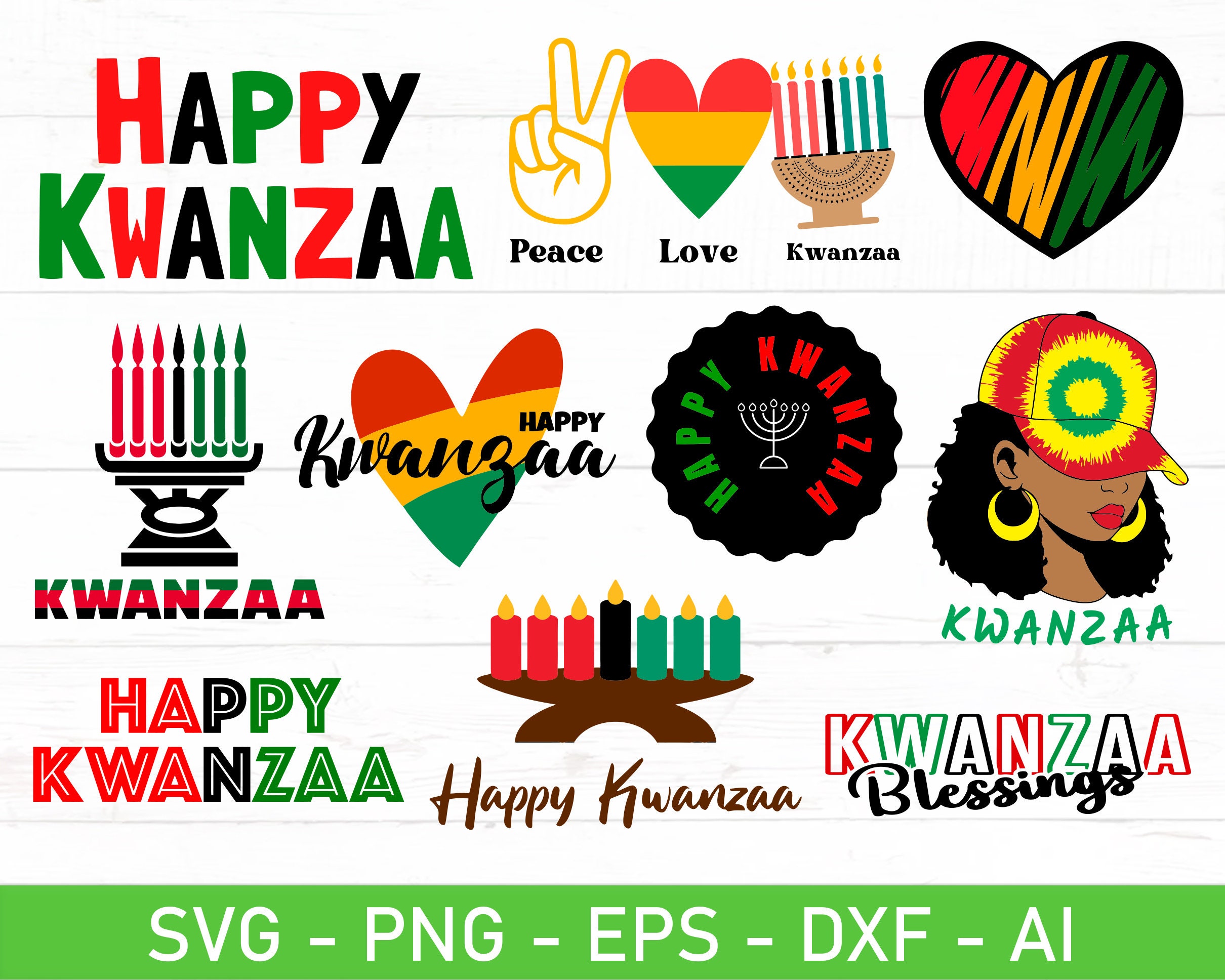 Kwanzaa Symbols Clip Art