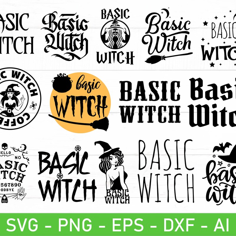Basic Witch Svg - Etsy
